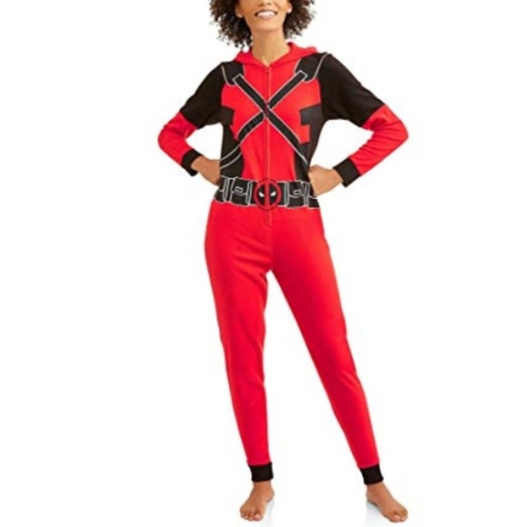 Marvel | Intimates & Sleepwear | Deadpool Marvel Cozy Fleece Union Suit ...